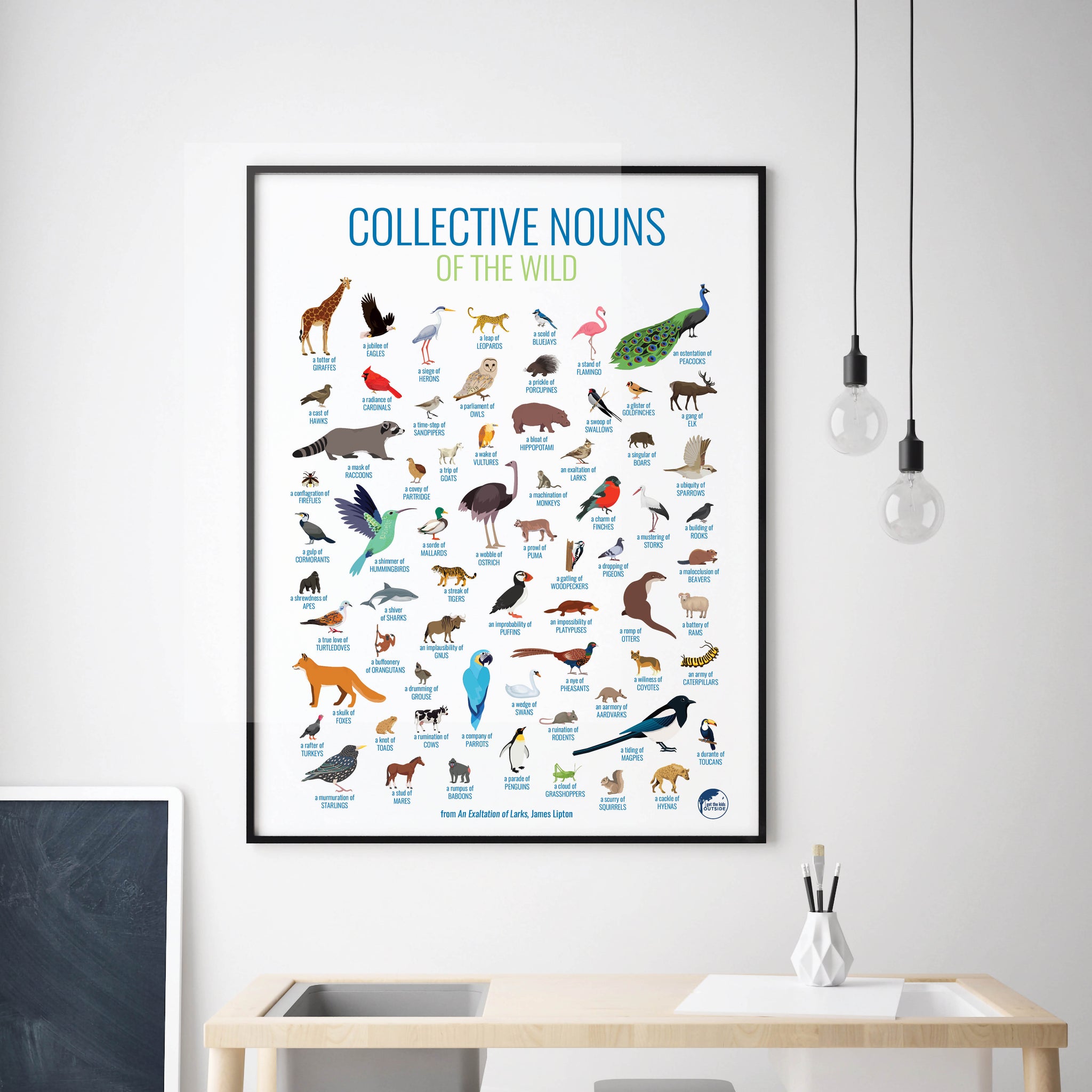 Collective Nouns Poster (Animals) – Get the Kids Outside