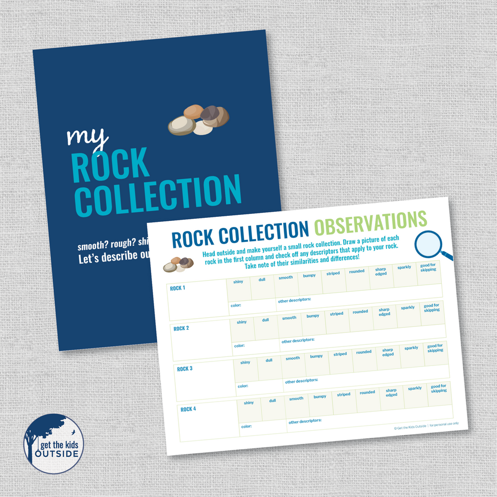Rock Collection Worksheet – Get the Kids Outside