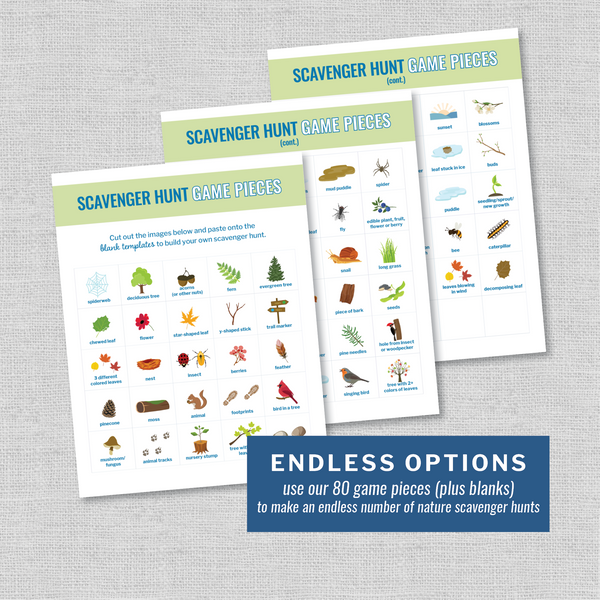 Nature Scavenger Hunts: Build-Your-Own – Get the Kids Outside